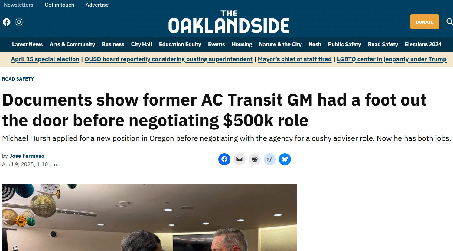 The Oaklandside: Documents show former AC Transit GM had a foot out the ...